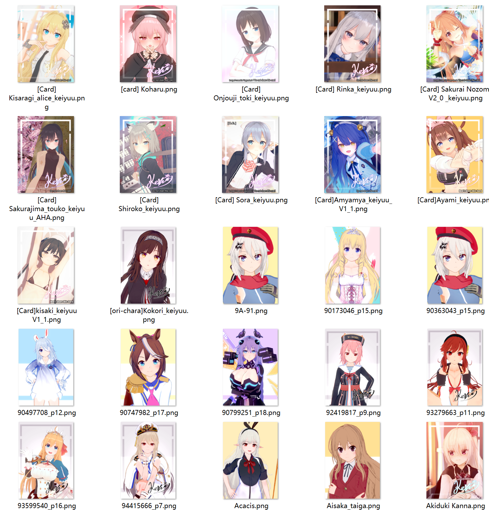 【KK KKS/人物卡】keiyuu 合集-麻瓜屋