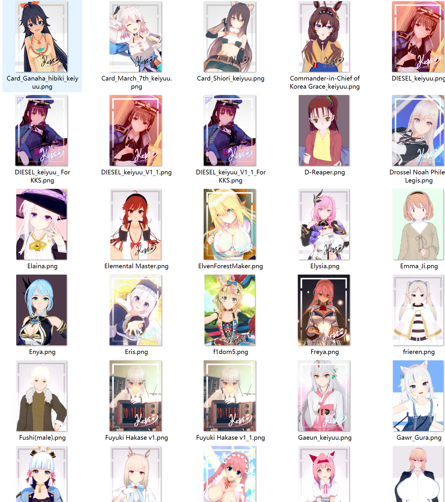 【KK KKS/人物卡】keiyuu 合集-麻瓜屋